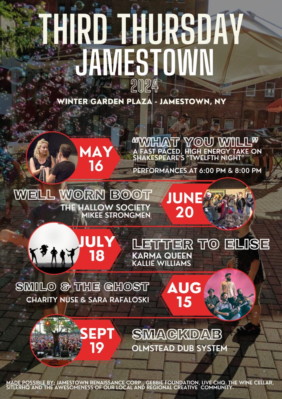 Third Thursday Line-Up Announcement - Jamestown Renaissance Corporation